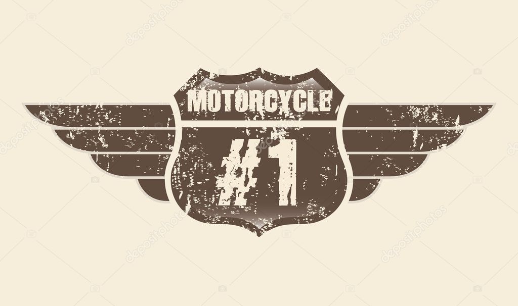 Motorcycle emblem Stock Vector Image by ©yupiramos #28252093