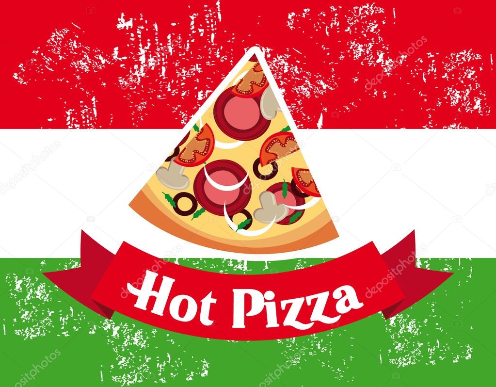 Hot pizza Stock Vector Image by ©yupiramos #28666739