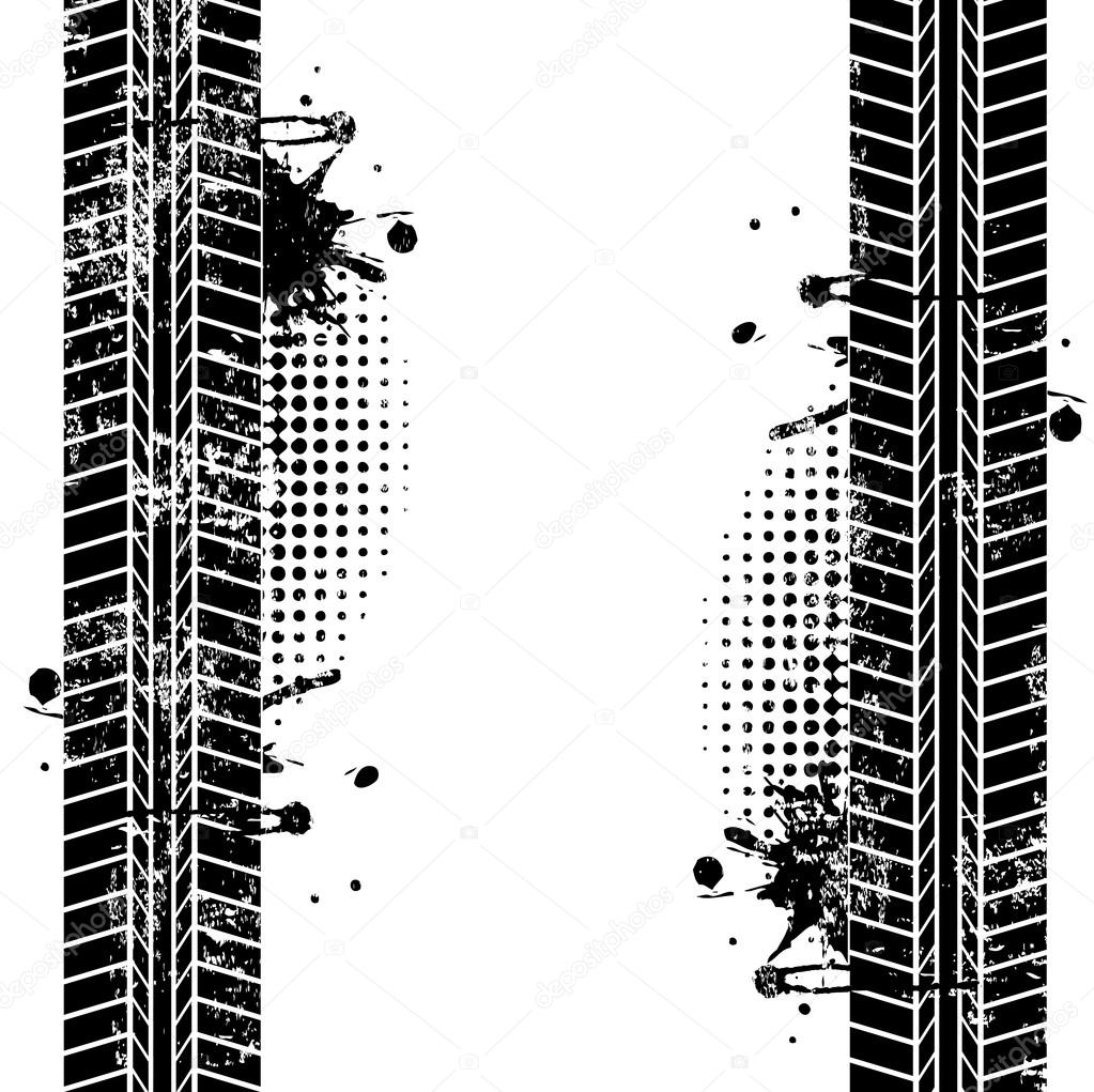 Tire tracks Stock Vector Image by ©yupiramos #29523545