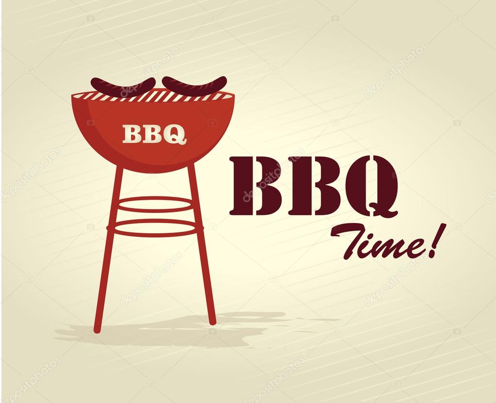 Bbq time — Stock Vector © yupiramos #29584805