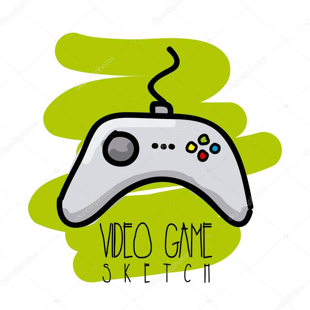 Video game sketch Stock Vector Image by ©yupiramos #29816251