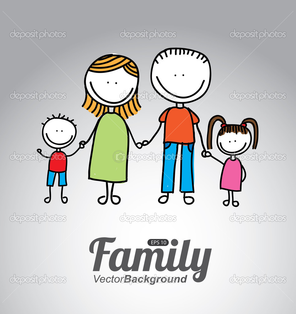 Family design Stock Vector by ©yupiramos 30273473