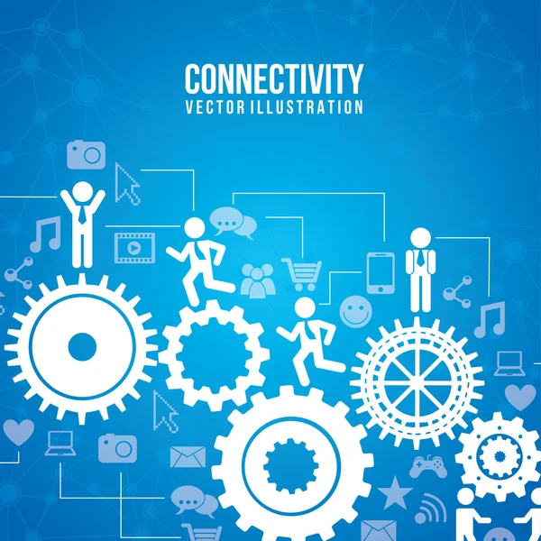 Connectivity infographics — Stock Vector © yupiramos #31290537