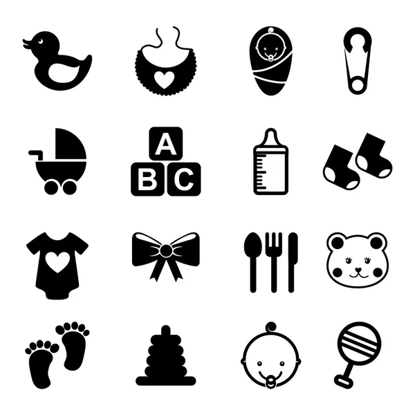 Baby icons — Stock Vector © yupiramos #31744337