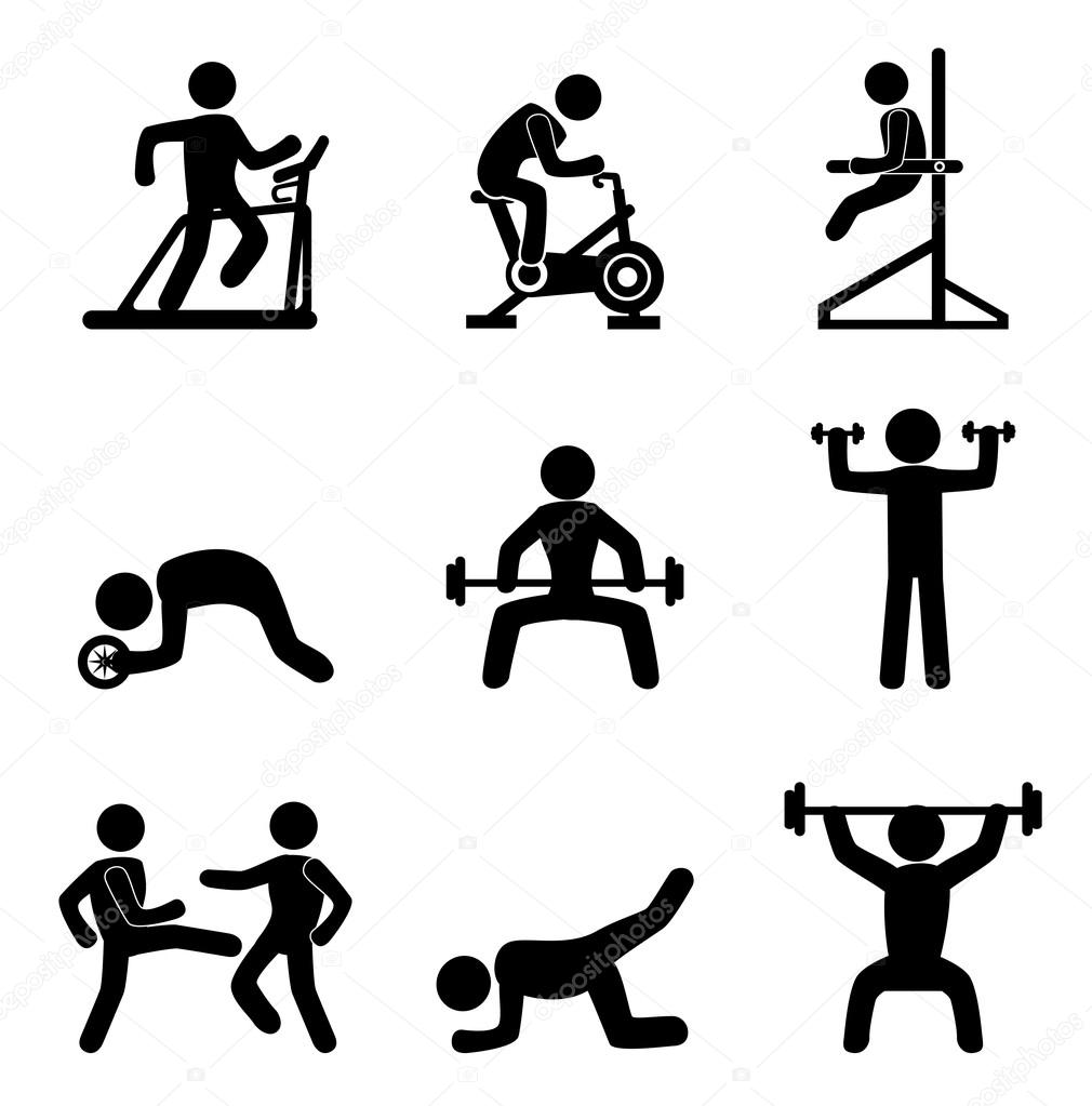 Fitness clipart vector