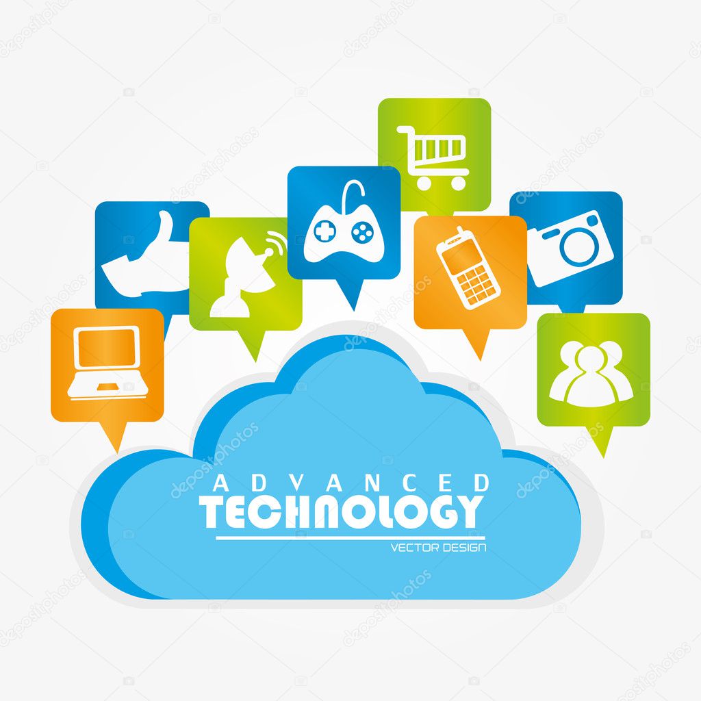Advanced technology Stock Vector by ©yupiramos 32098201