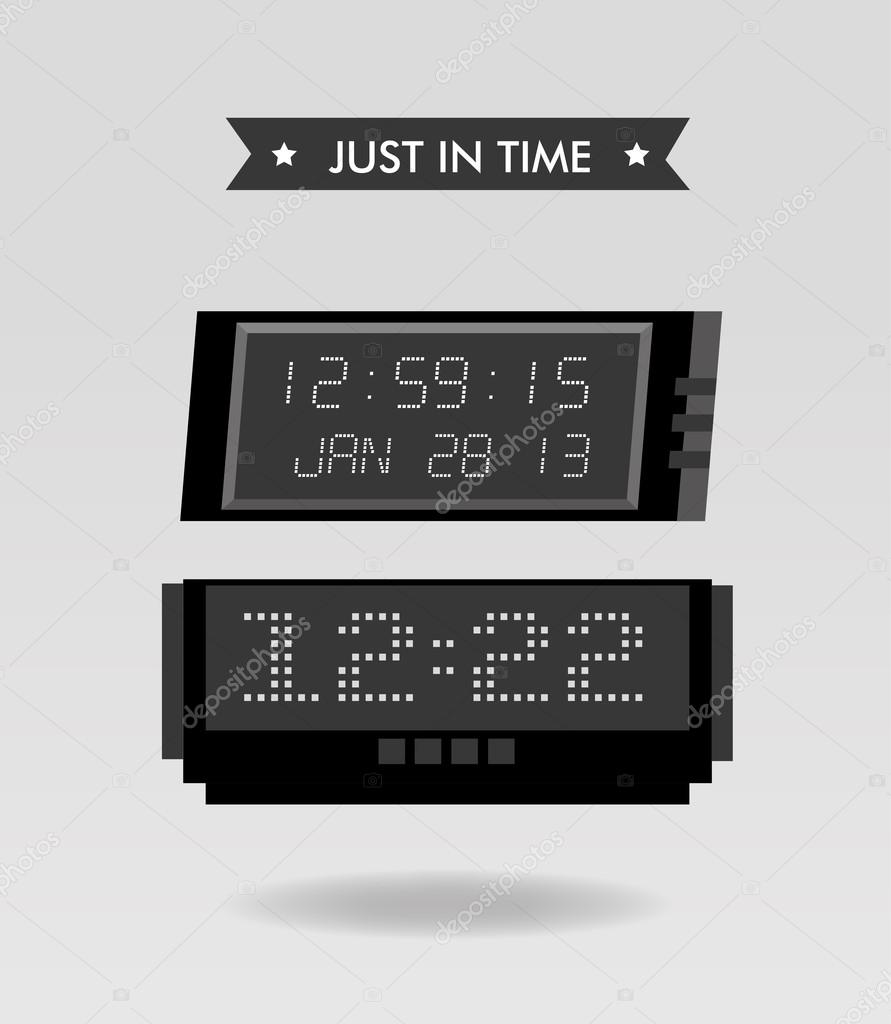 Just in time design Stock Vector Image by ©yupiramos #32284105