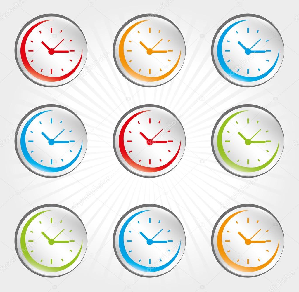 Clock design Stock Vector Image by ©yupiramos #32687799