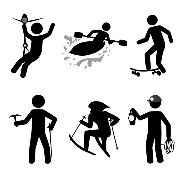 Circus Performers Acrobat Stunt Animal Man Stick Figure Pictogram Icon ...