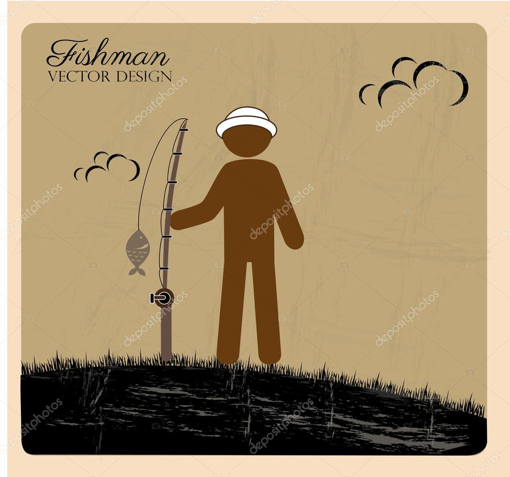 Fishman Stock Vector Image by ©yupiramos #35458491