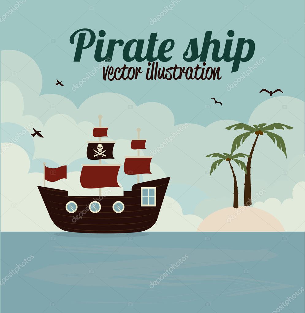 Pirate design Stock Vector Image by ©yupiramos #35697503