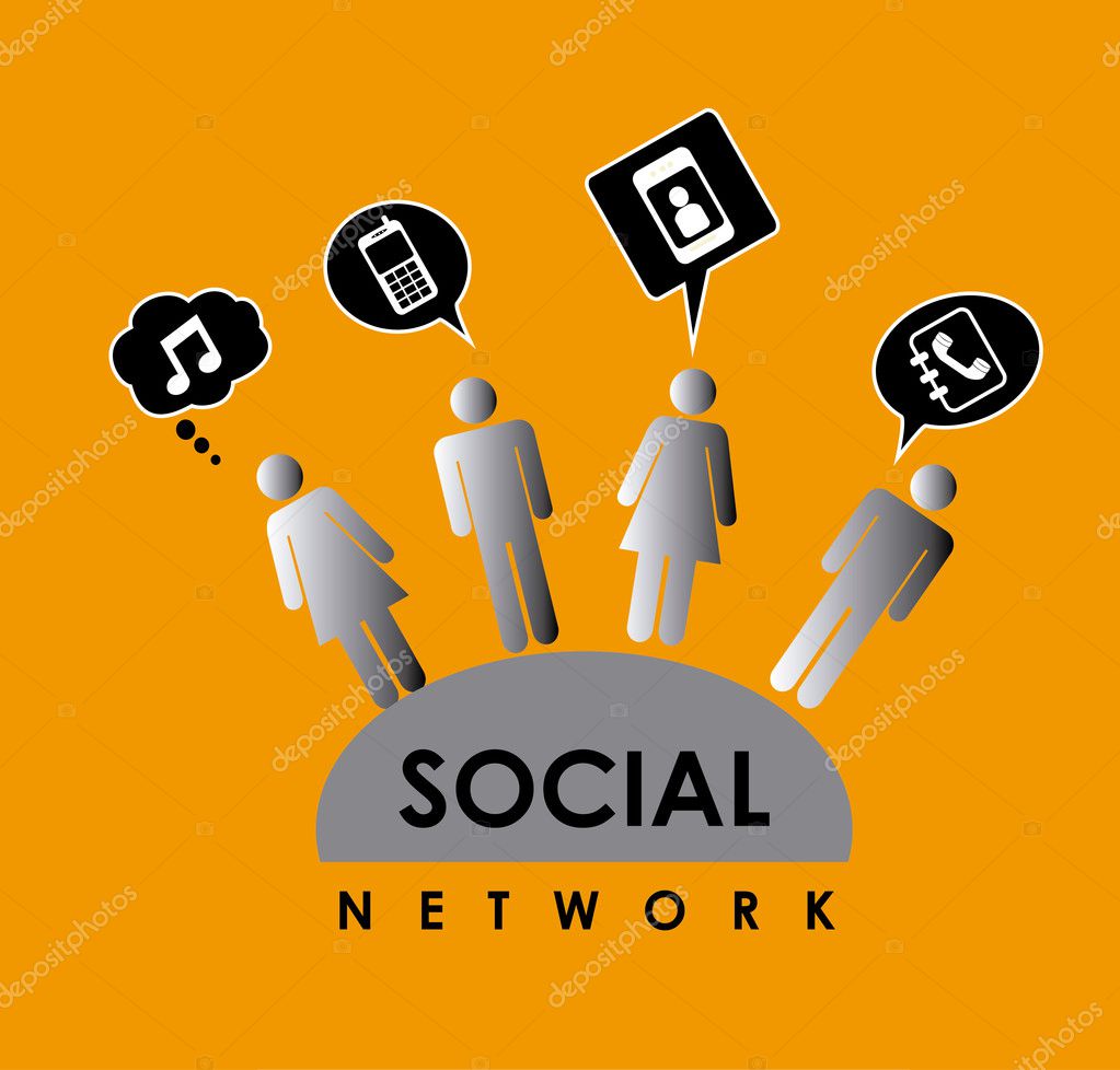Social network Stock Vector by ©yupiramos 35990411 Social network Stock Vector by ©yupiramos 35990411