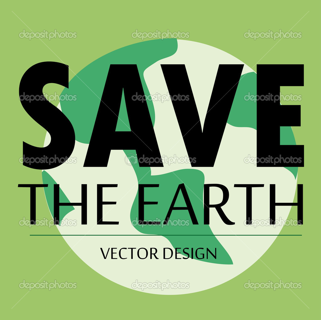 Save the eartht Stock Vector by ©yupiramos 35990525
