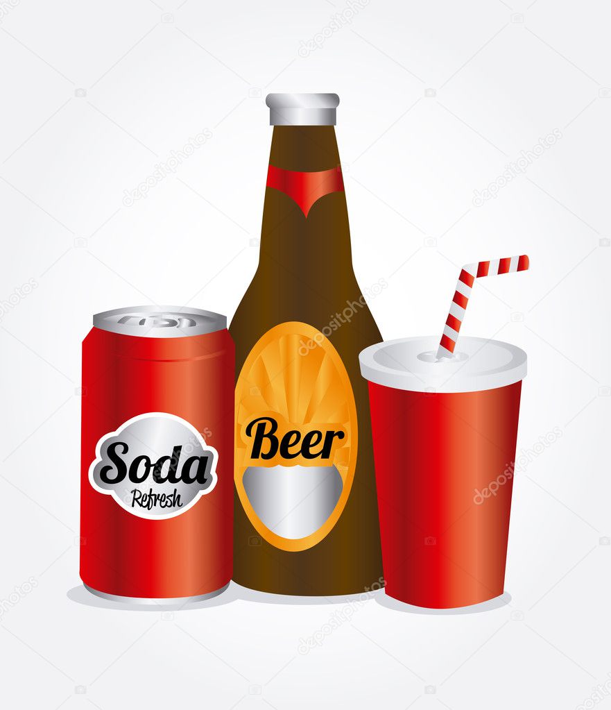 Iconos de bebidas Vector de stock #35992215 de ©yupiramos