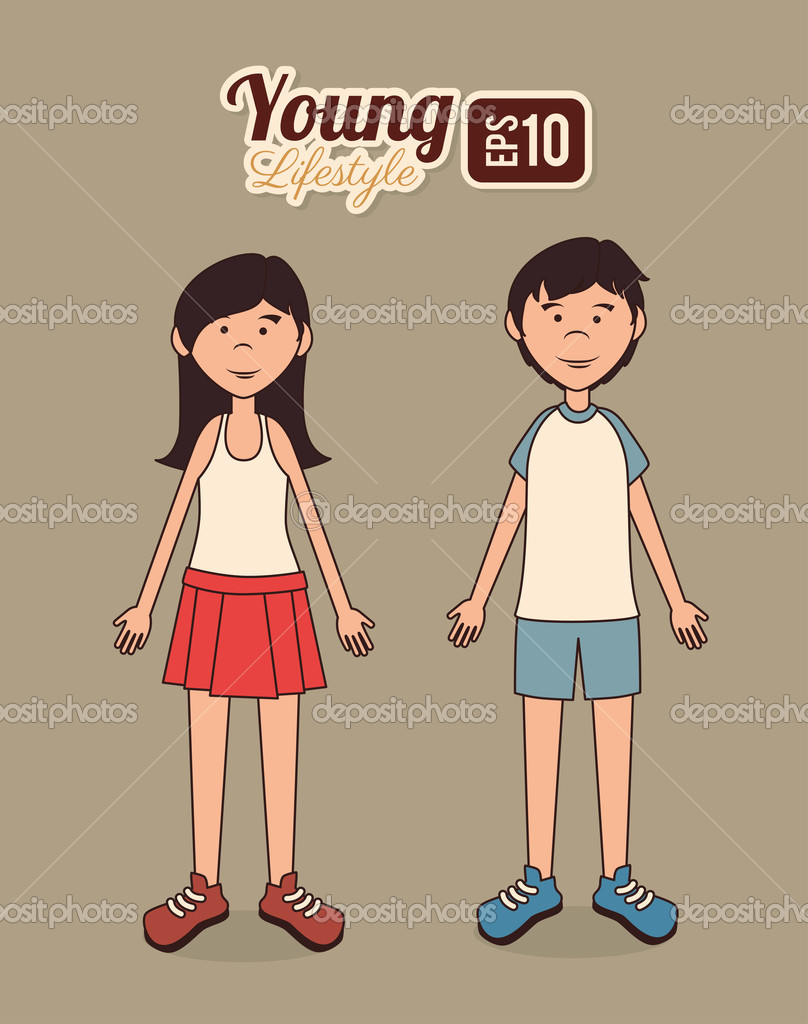 Young design Stock Vector Image by ©yupiramos #37206373