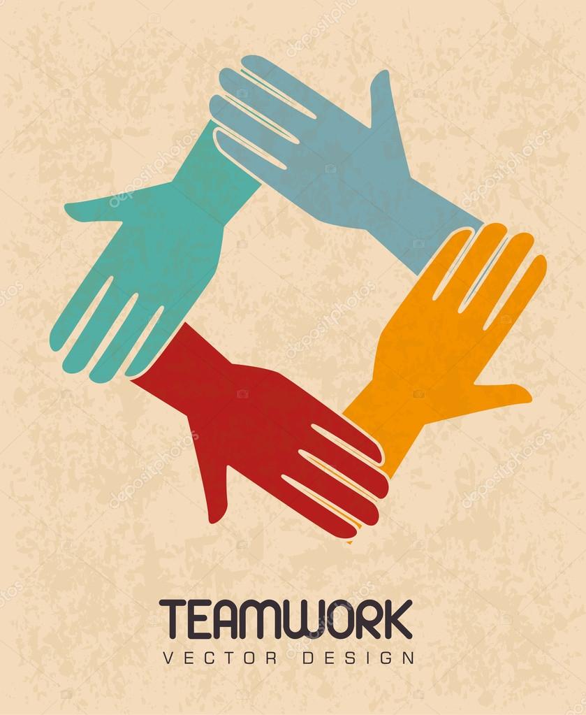 Teamwork Stock Vector by ©yupiramos 39663807