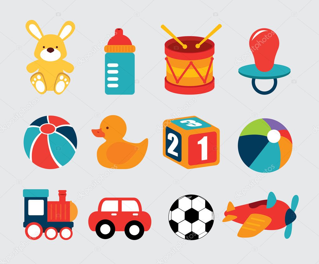Baby toys Stock Vector by ©yupiramos 42169299