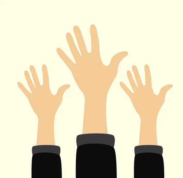 Hands up Stock Vector by ©yupiramos 53621019