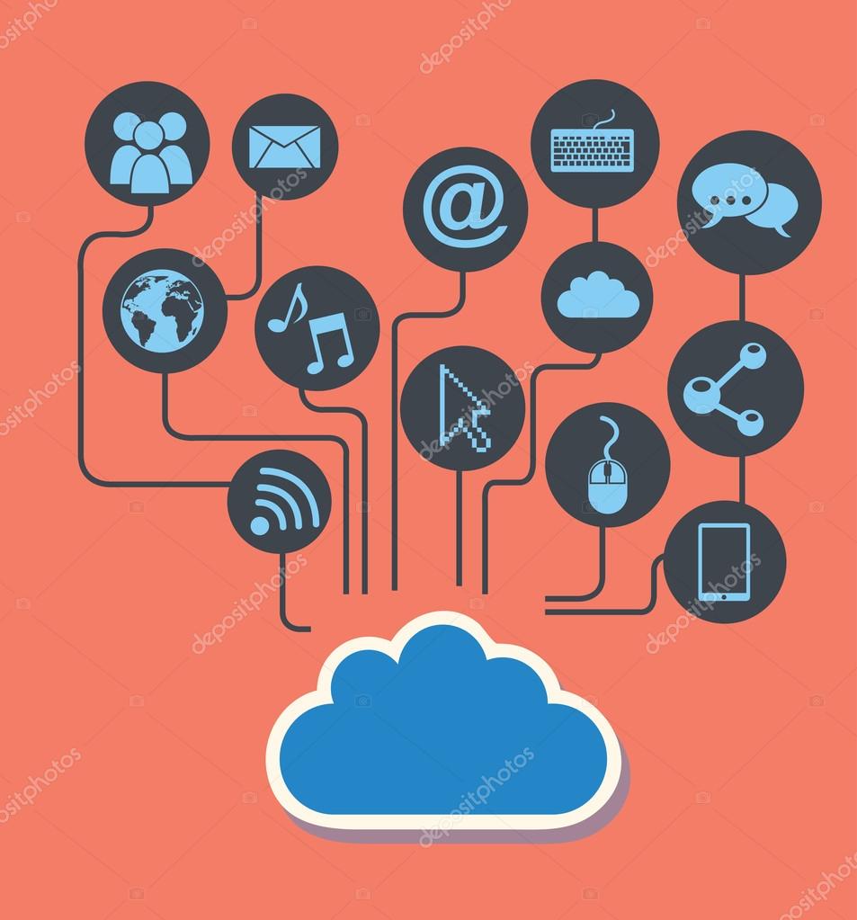 Networking design Stock Vector Image by ©yupiramos #42364811