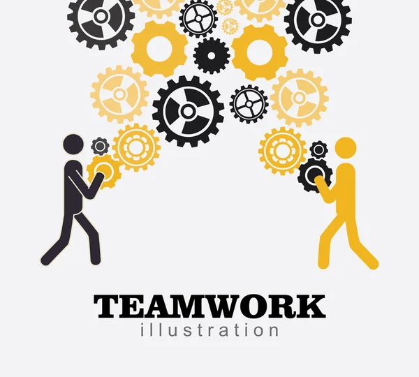 teamwork design — Stock Vector © yupiramos #54405841