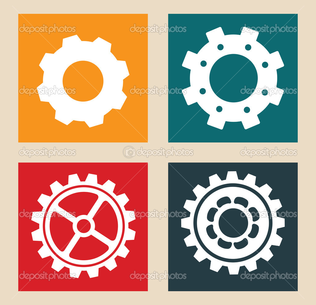 Gear design Stock Vector by ©yupiramos 43011817