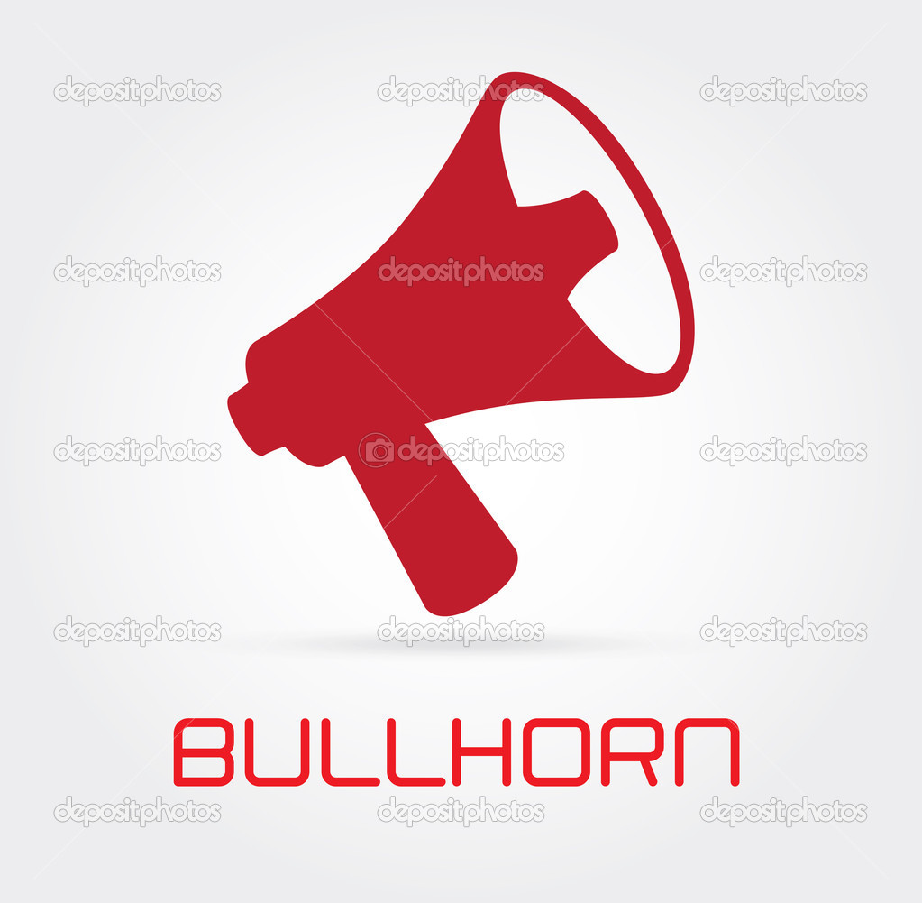 Bullhorn design Stock Vector Image by ©yupiramos #43792659