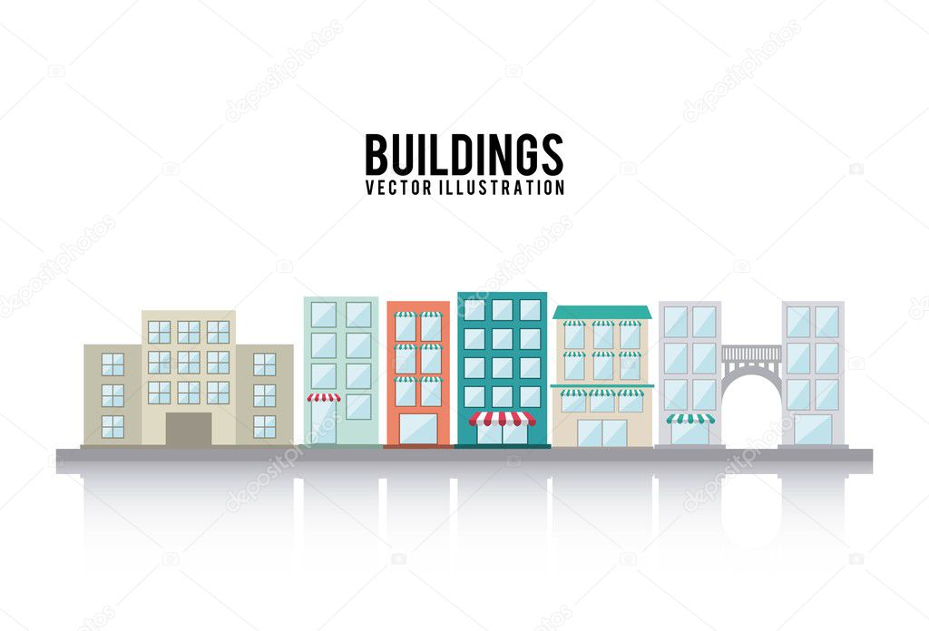 Buildings design Stock Vector by ©yupiramos 43995475