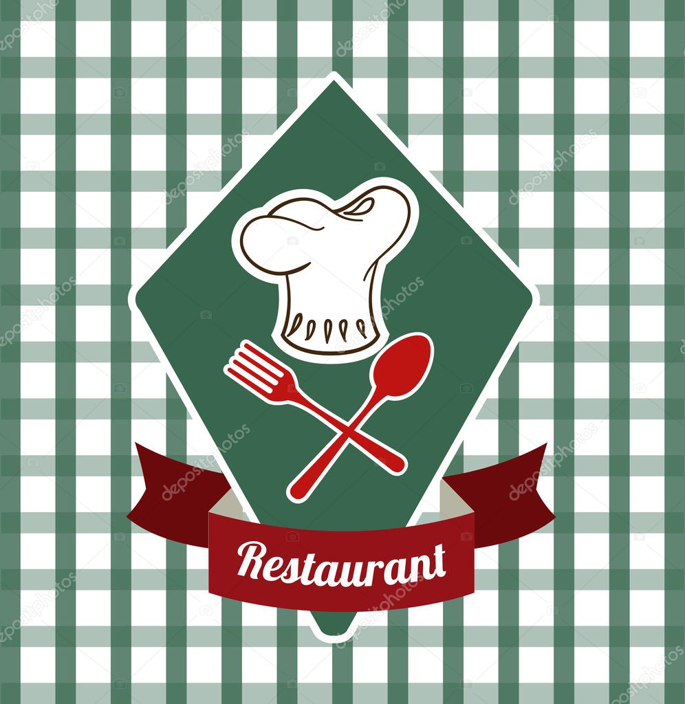 Diseño del restaurante Vector de stock #45880019 de ©yupiramos