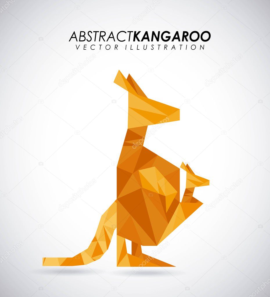 Kangaroo design Stock Vector by ©yupiramos 46484883