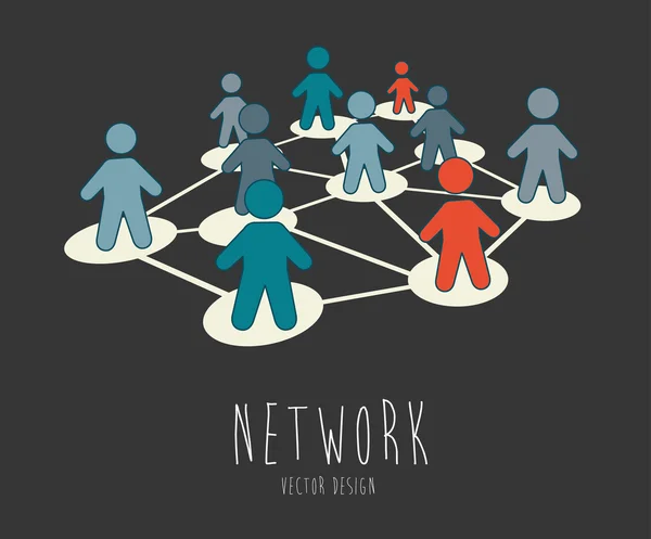 Network design illustration Stock Vector by ©yupiramos 68334511