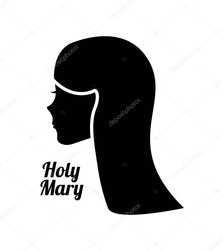 Holy Mary design Stock Vector Image by ©yupiramos #46985337
