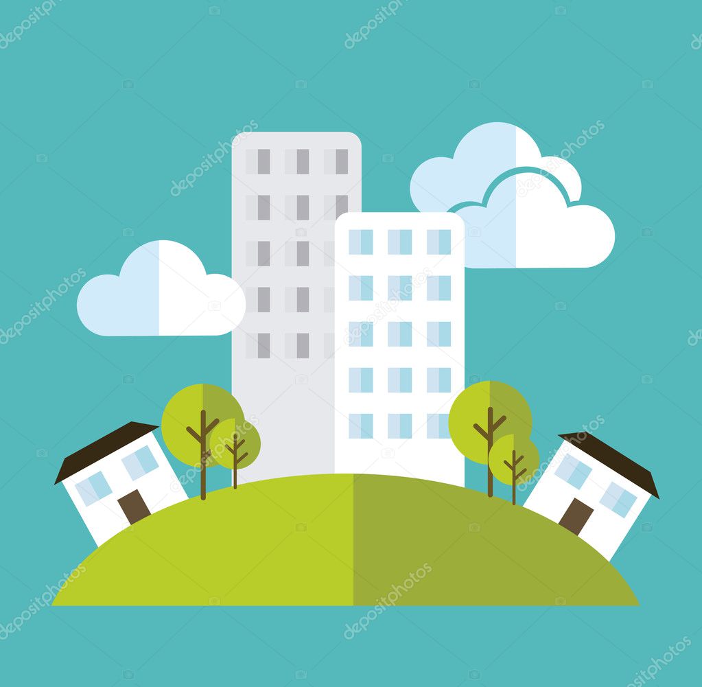 Urban design Stock Illustration by ©yupiramos #47049773