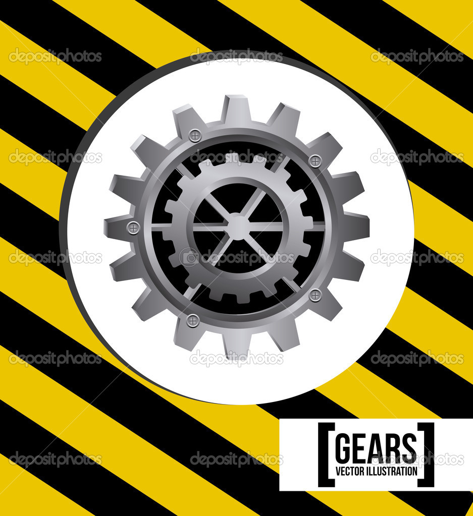 Gears design Stock Vector by ©yupiramos 47525393