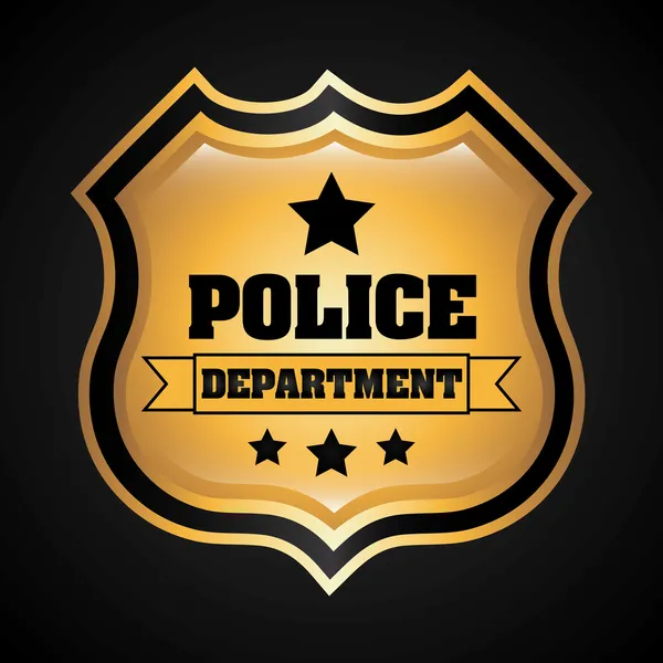Placa policial imágenes de stock de arte vectorial | Depositphotos