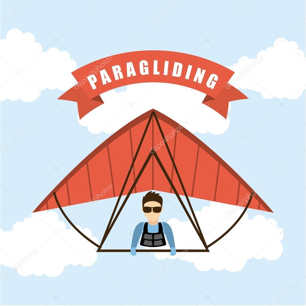 Paragliding design Stock Vector Image by ©yupiramos #47895585