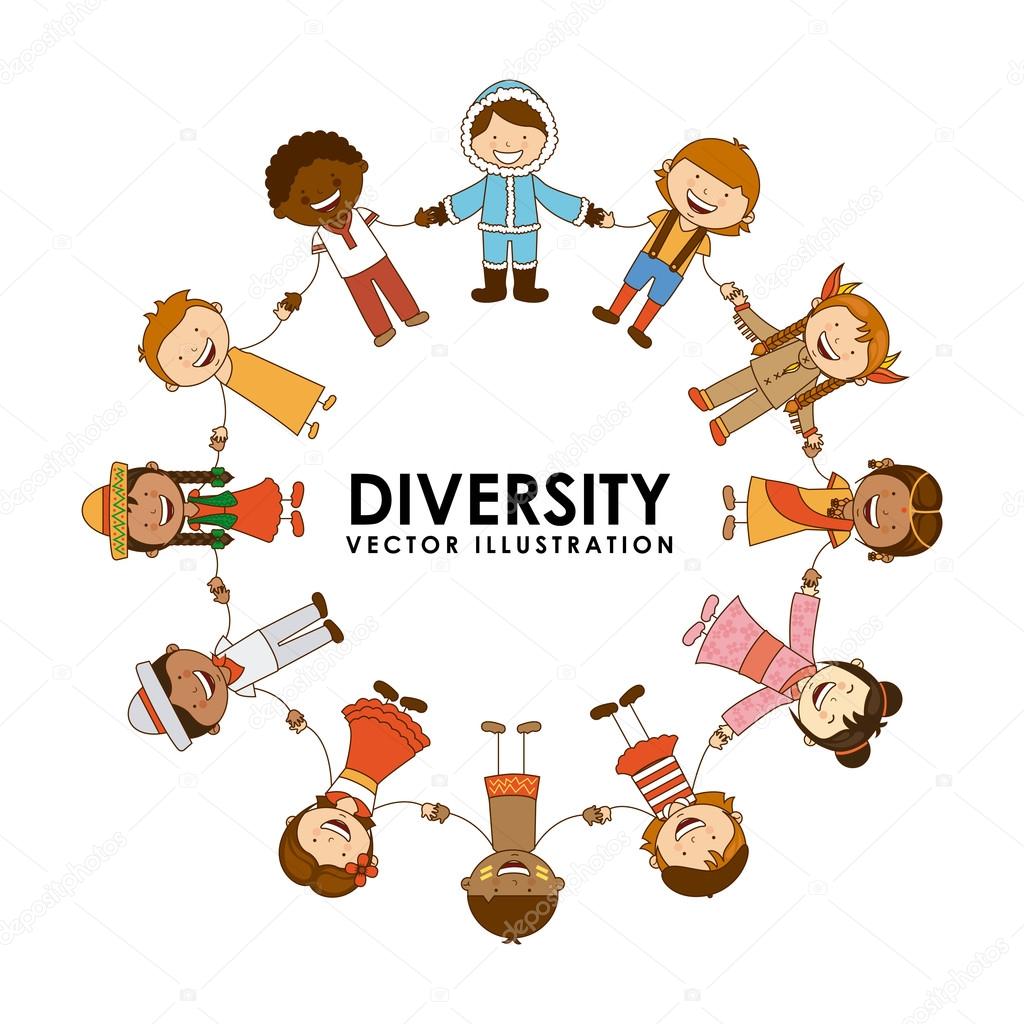 Diversidad de razas Imagen Vectorial de © yupiramos #51204853 ...