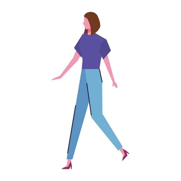 100,000 Woman walking away Vector Images | Depositphotos