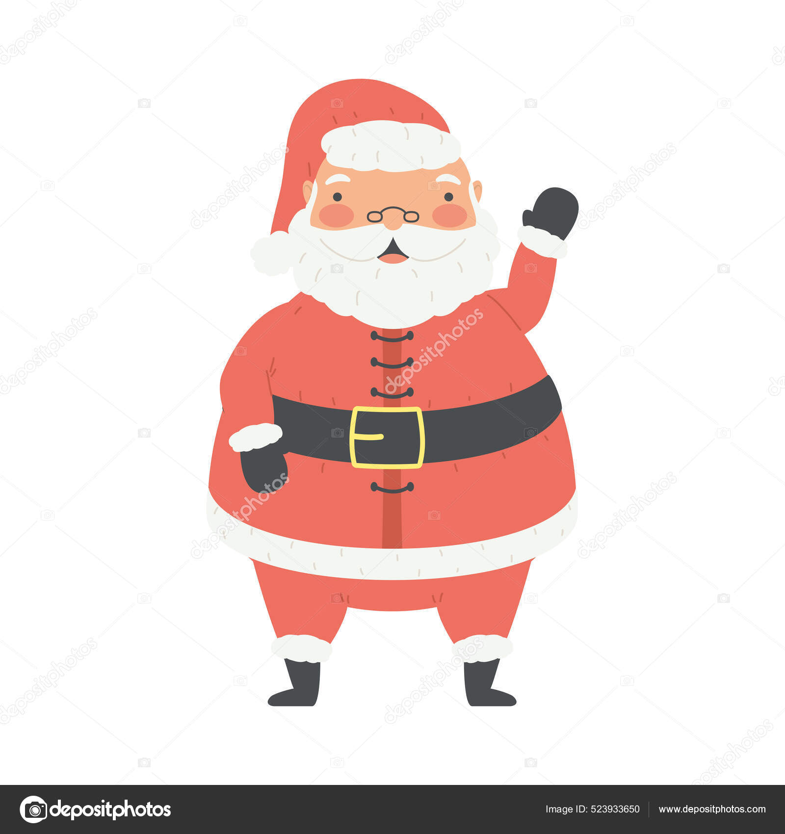 Linda Santa icono Vector de stock #523933650 de ©yupiramos