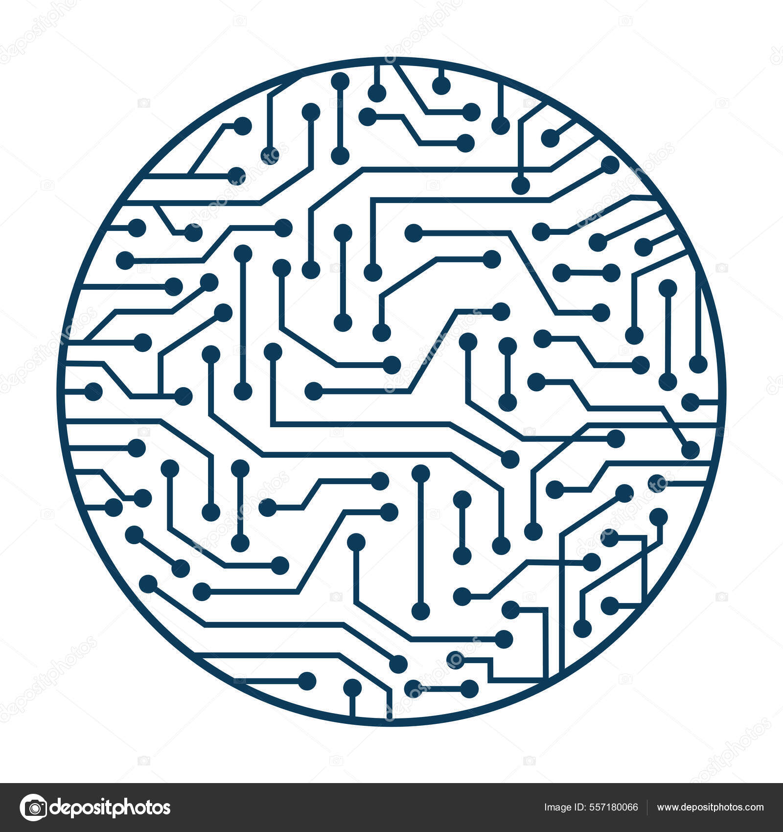Circuit electric circular Stock Vector Image by ©yupiramos #557180066