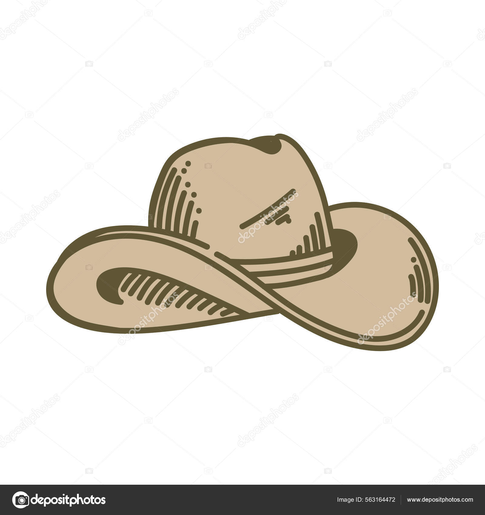 Cowboy Hat Drawing Side View
