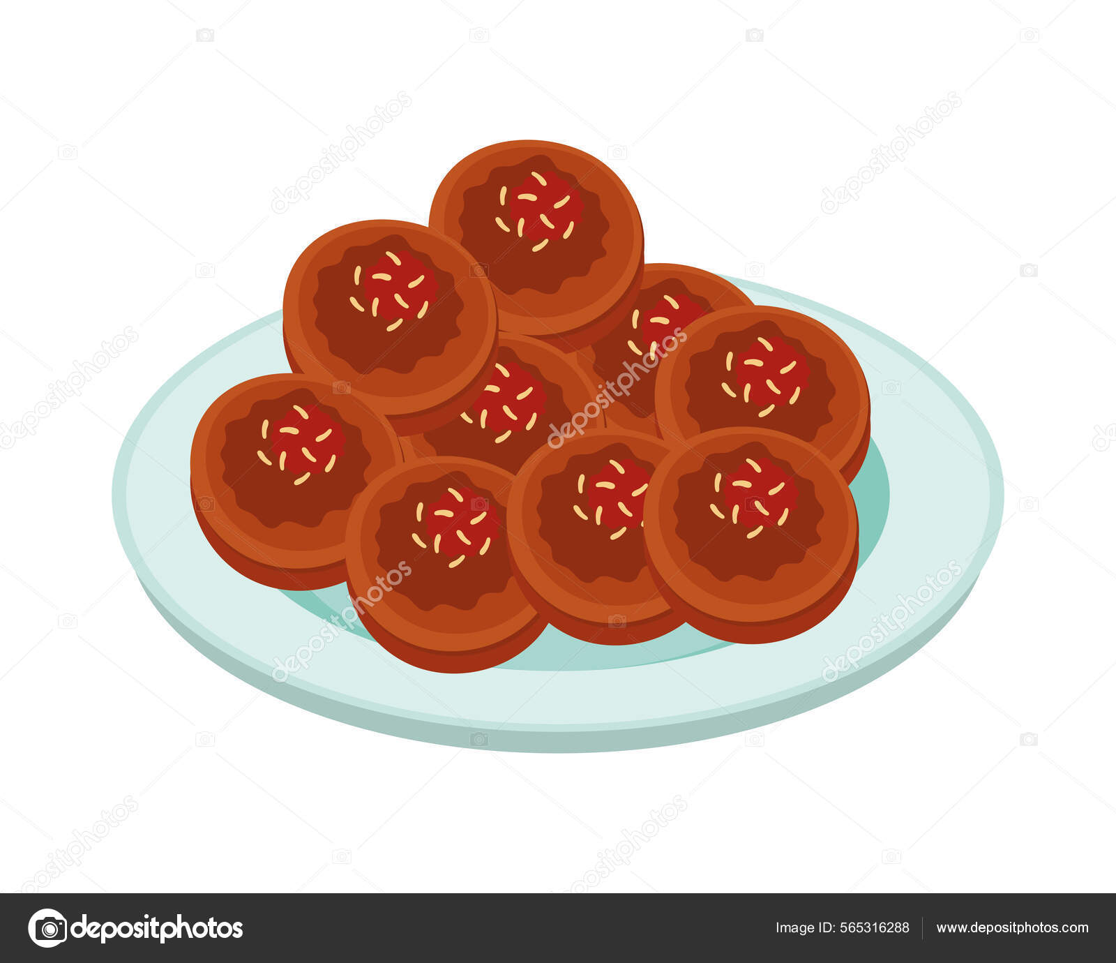 Gulab jamun india food Stock Vector Image by ©yupiramos #565316288