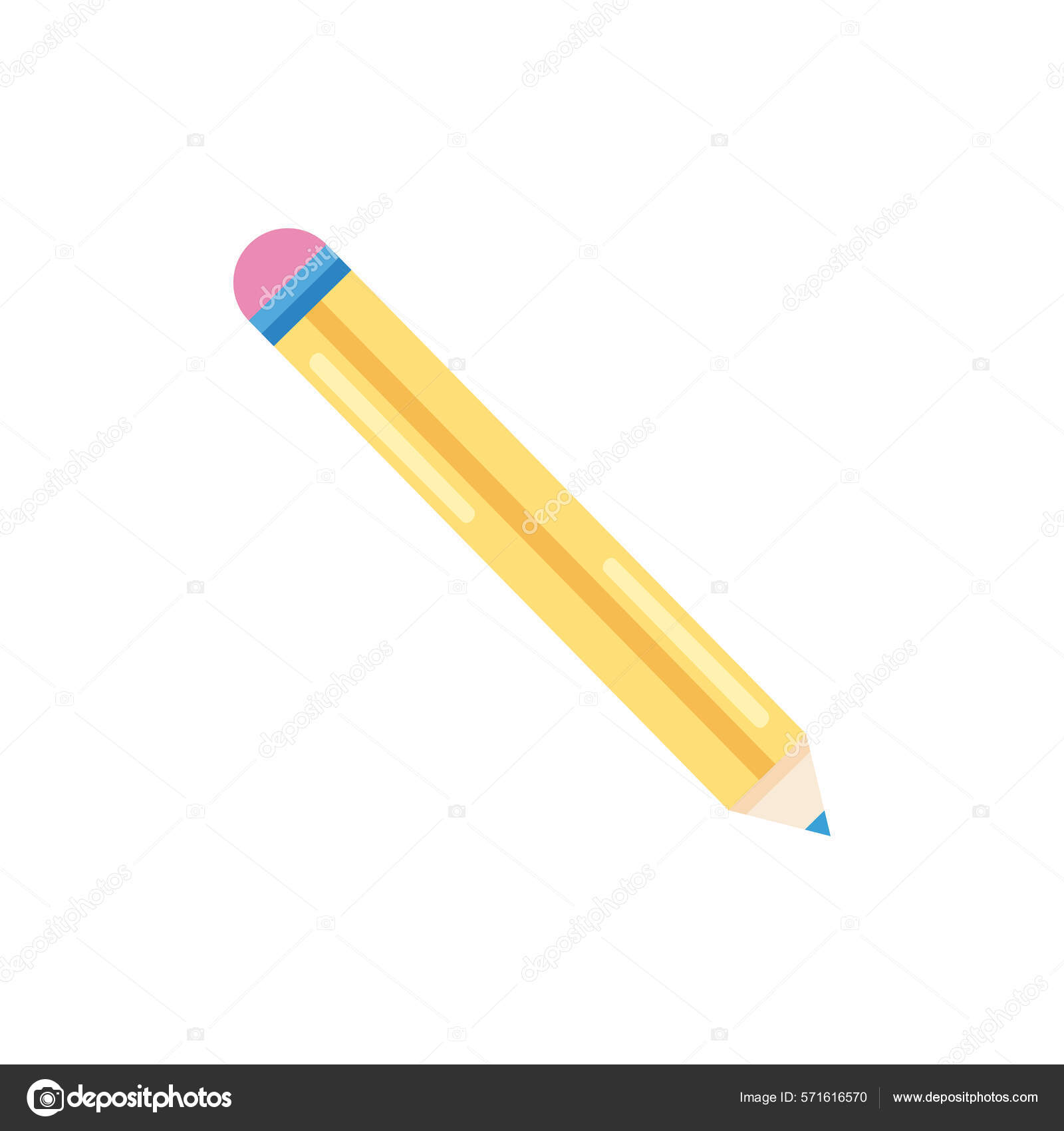 Pencil school supply Stock Vector by ©yupiramos 571616570
