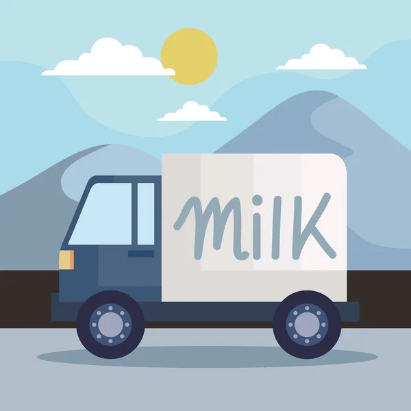 100,000 Milk delivery truck Vector Images | Depositphotos