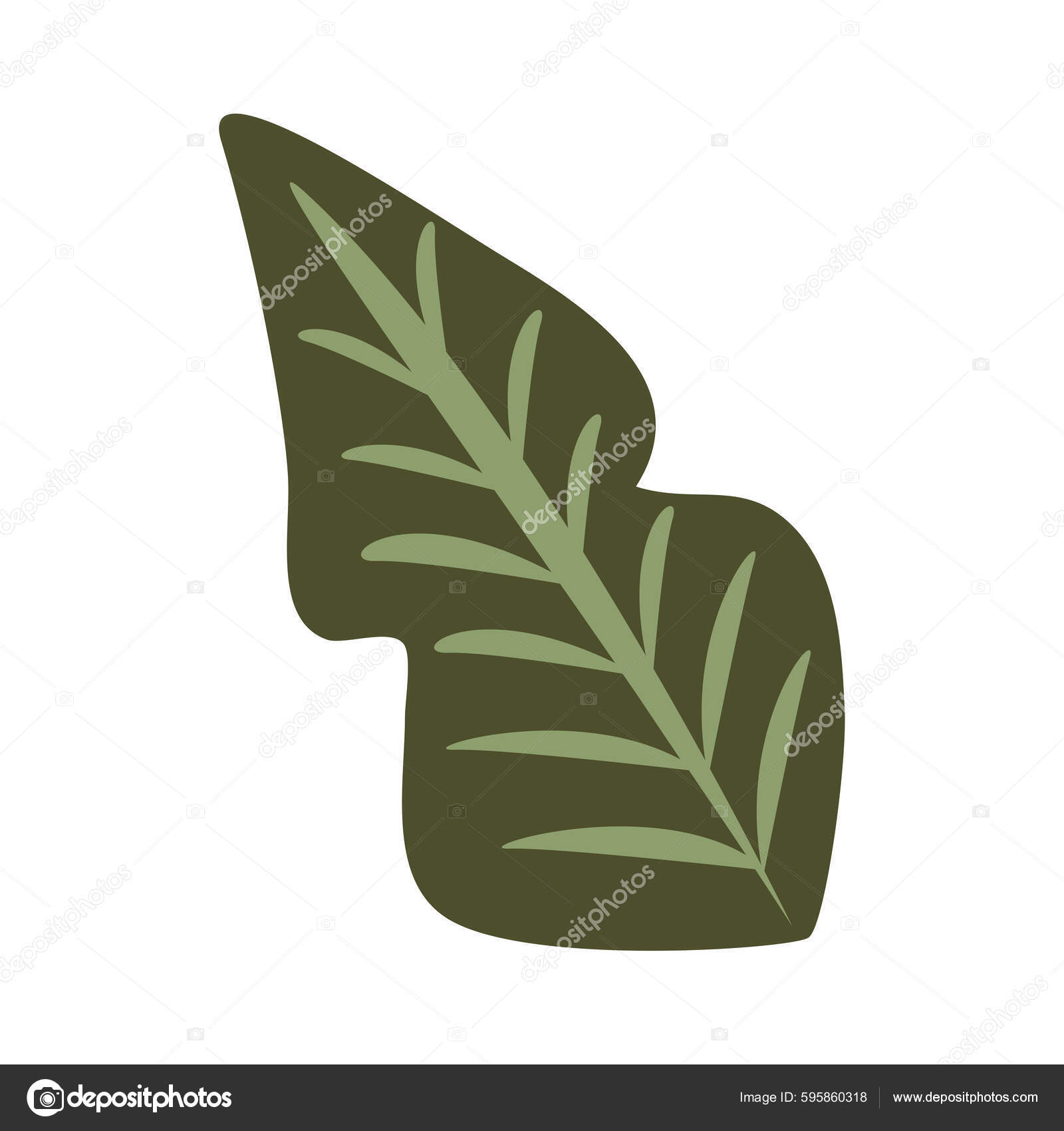 Leaf Plant Foliage Nature Icon Stock Vector Image by ©yupiramos #595860318