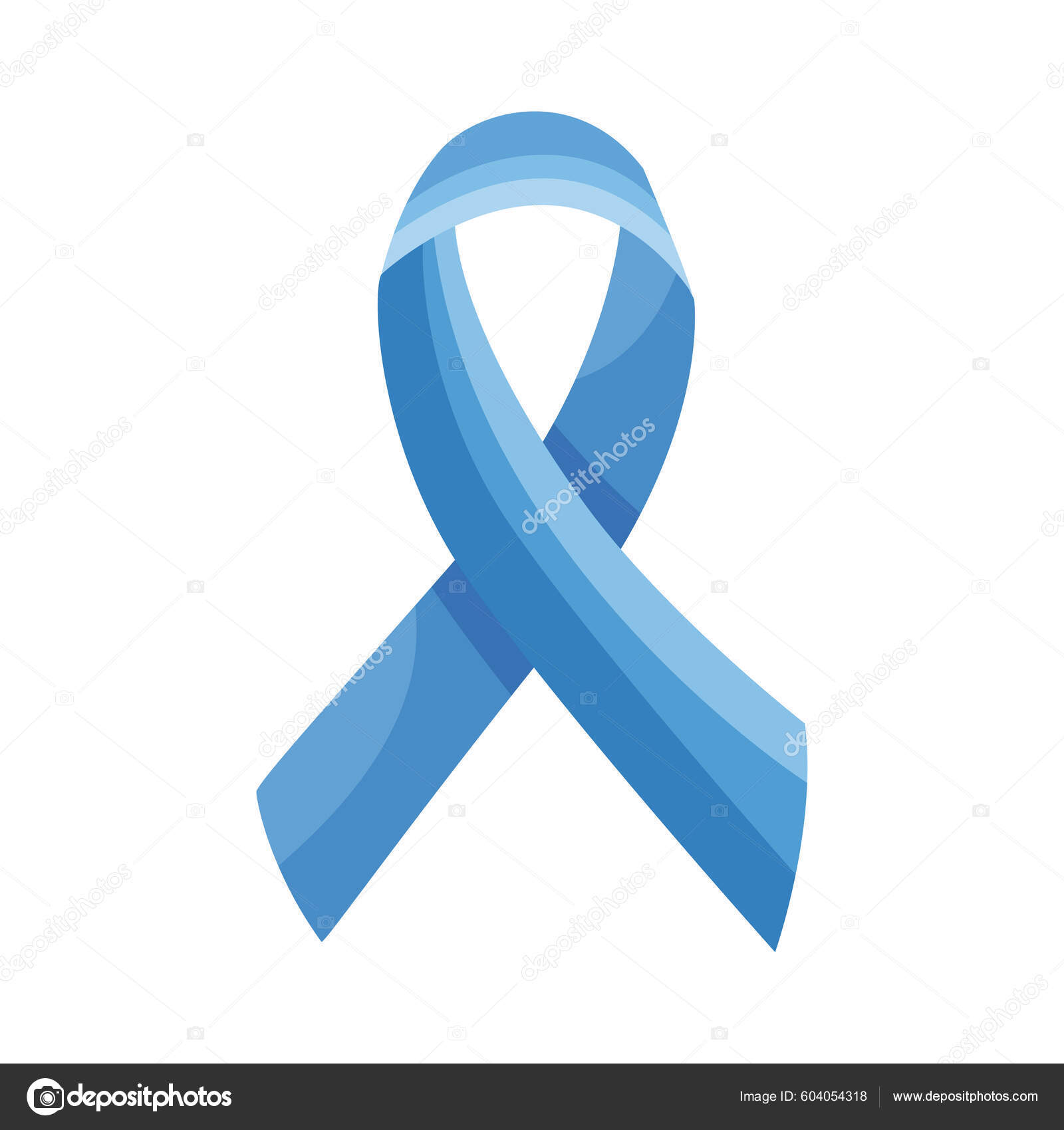 Prostate Cancer Blue Ribbon Campaign Icon Vector de stock #604054318 de ...