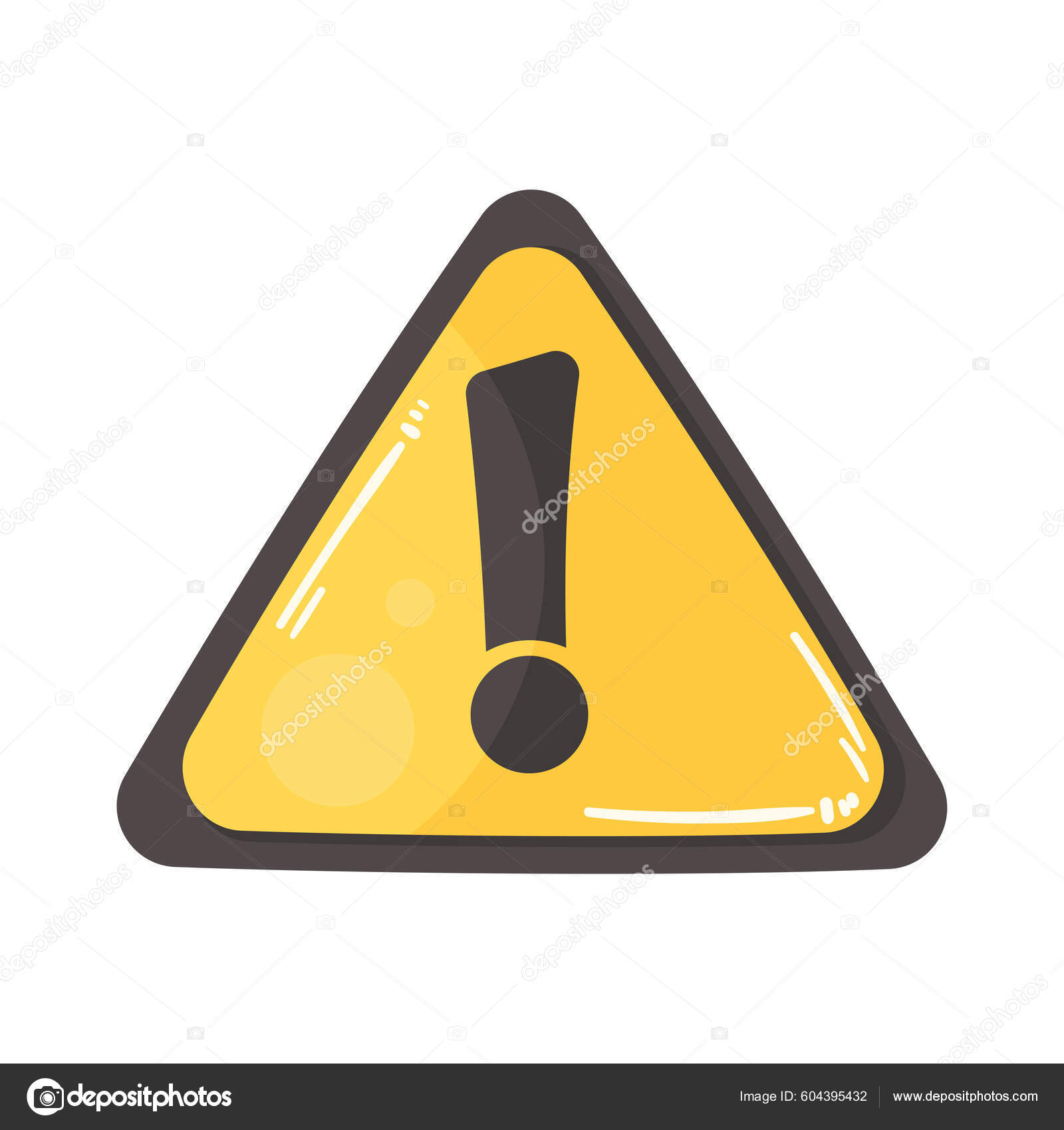 Alert Symbol Triangle Signal Stock Vector Image by ©yupiramos #604395432