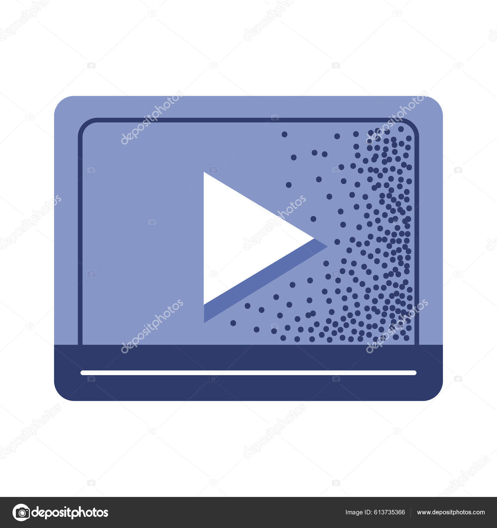 Play Button Media Player Icon Stock Vector Image by ©yupiramos #613735366 Play Button Media Player Icon Stock Vector Image by ©yupiramos #613735366