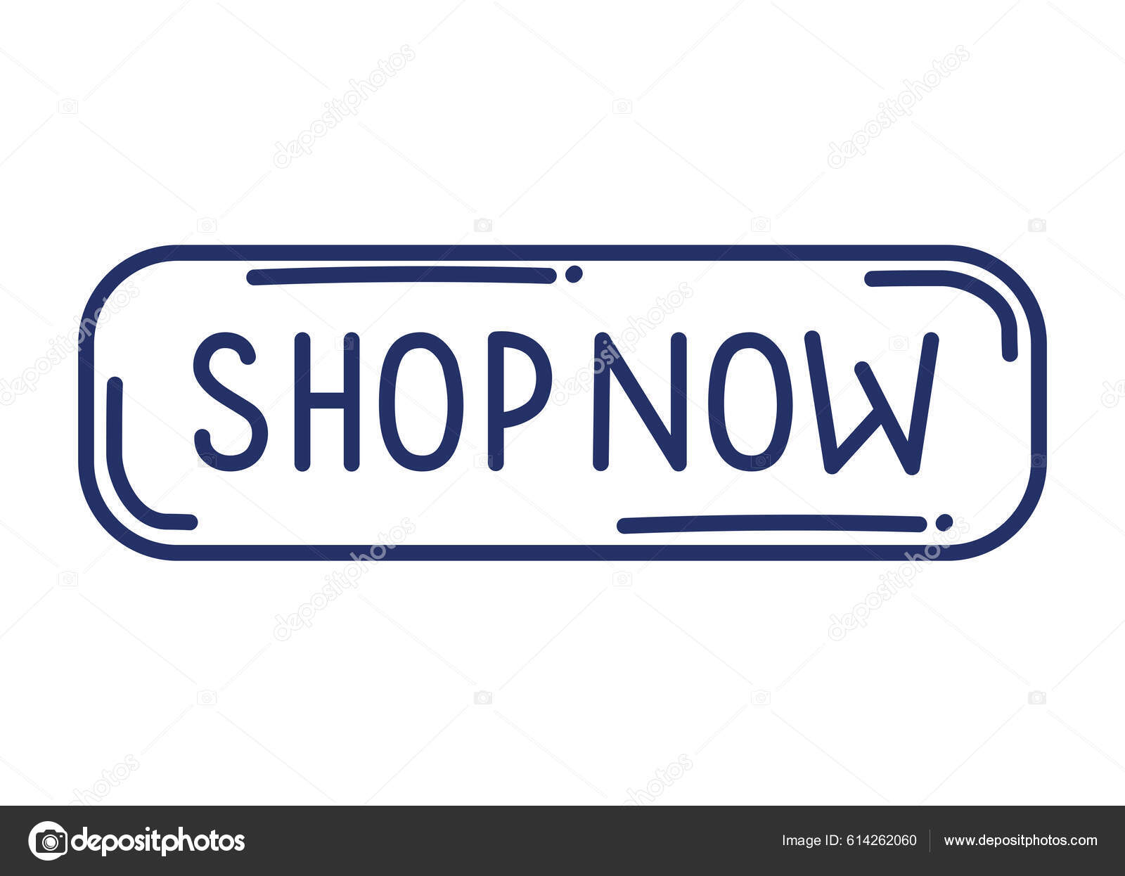 Shop Now Button Line Style Stock Vector Image by ©yupiramos #614262060