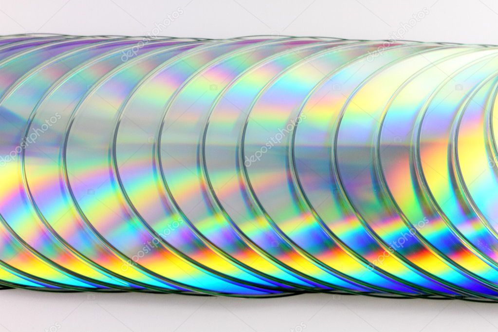Stack of compact disks Stock Photo by ©georgeburba 14087397