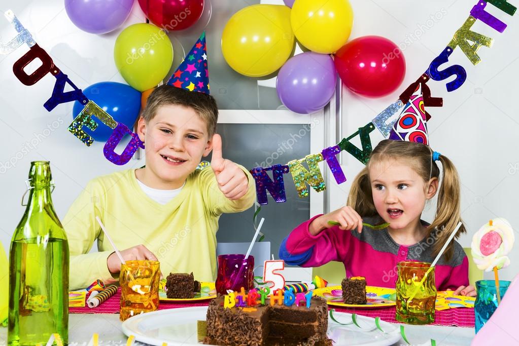 Big funny birthday party — Stock Photo © ventdusud #22266067